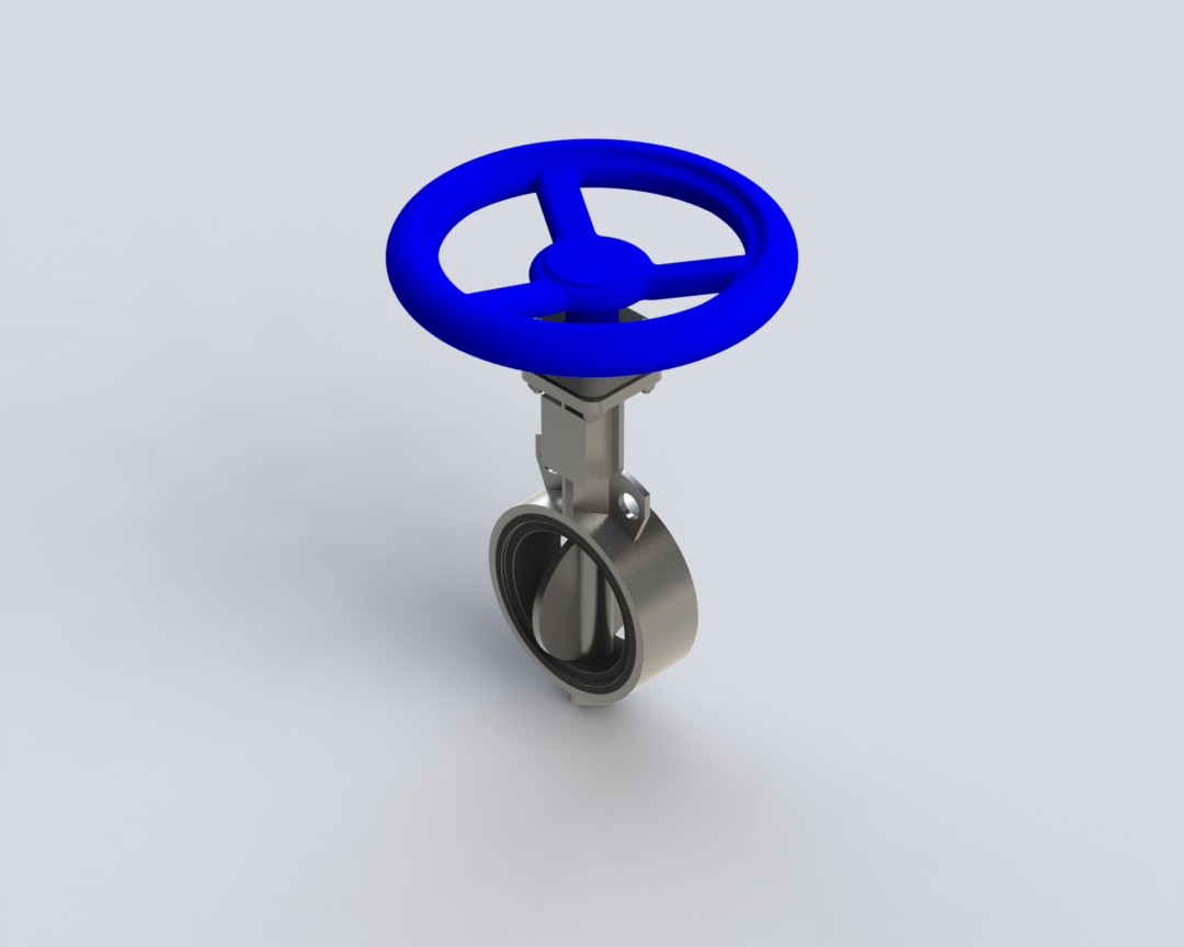 6″ stainless steel valve with handwheel - WhiteWater